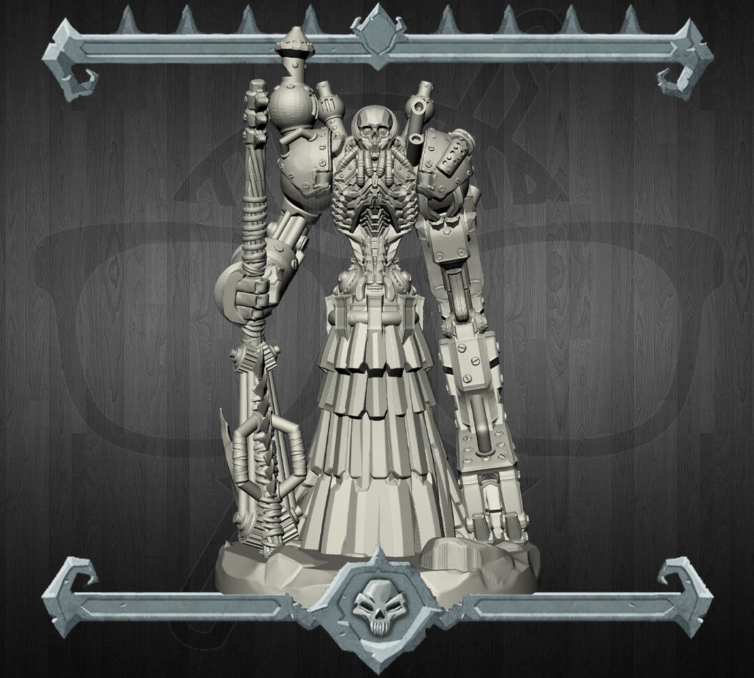 Clockwork Necromancer Fiend Forged Reaper Miniature for - Etsy