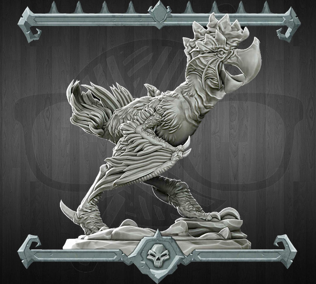Axebeak | Avian Raptor | Miniature for Tabletop Games Like D&D and War ...