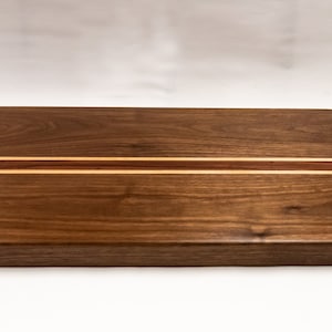 Walnut With Stripes of Maple and Red Marblewood Cutting Board - Etsy