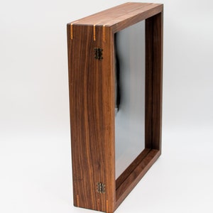 Walnut Shadow Box Memory Box | Etsy