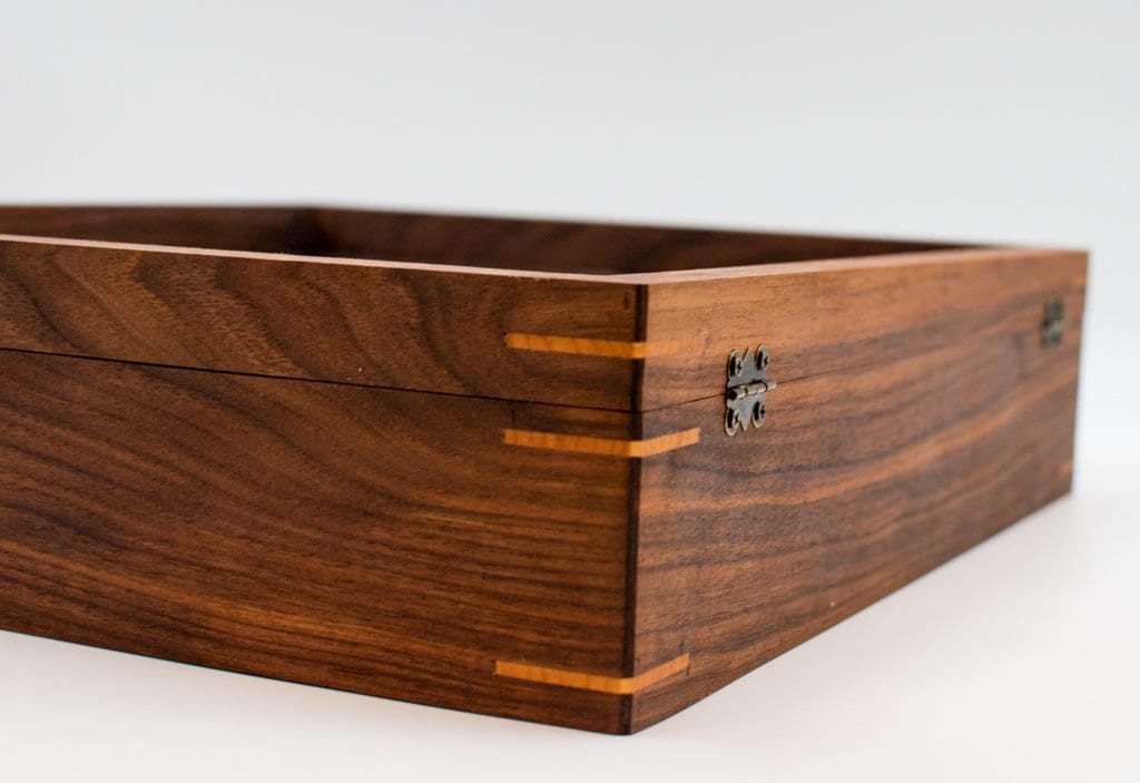 Walnut Shadow Box Memory Box | Etsy