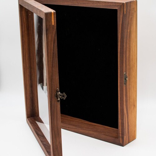 Walnut Shadow Box Memory Box - Etsy