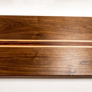 Walnut With Stripes of Maple and Red Marblewood Cutting Board - Etsy UK