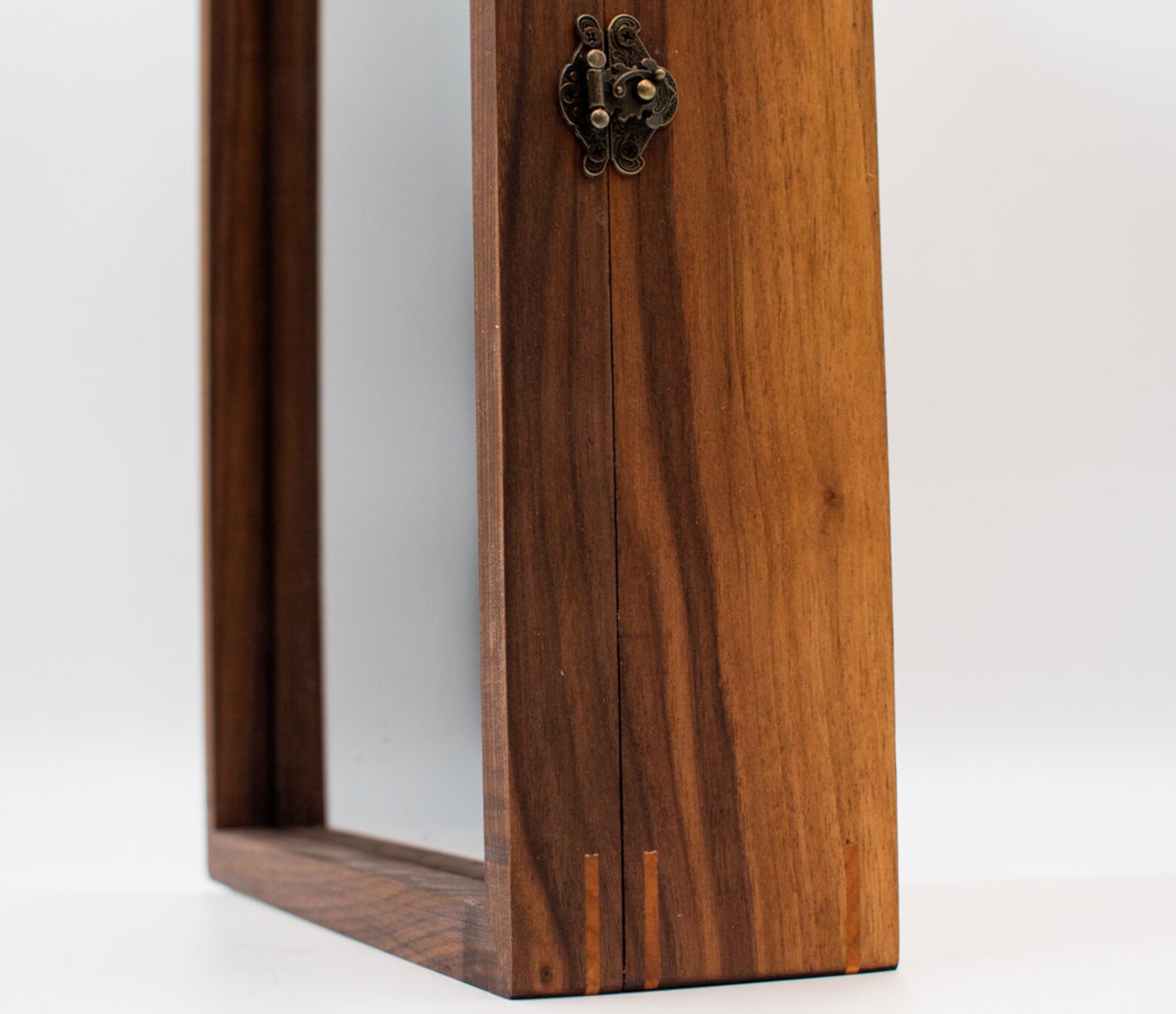 Walnut Shadow Box Memory Box | Etsy