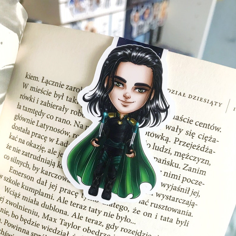Loki marvel Magnetic Bookmark - Etsy