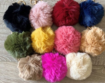 Fur Ball Keychain | Etsy