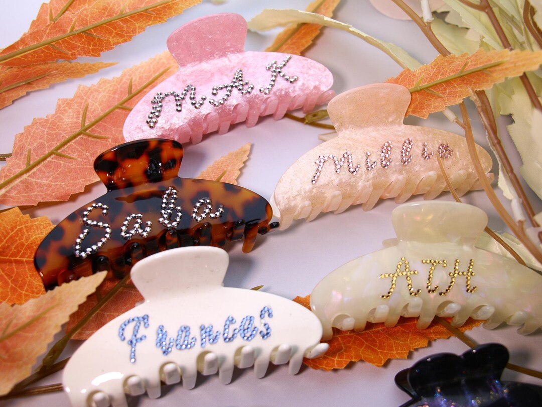 Customize Hair Claw,hair Clips, Hair Barrettes,diamont Hair Claw, Hair ...