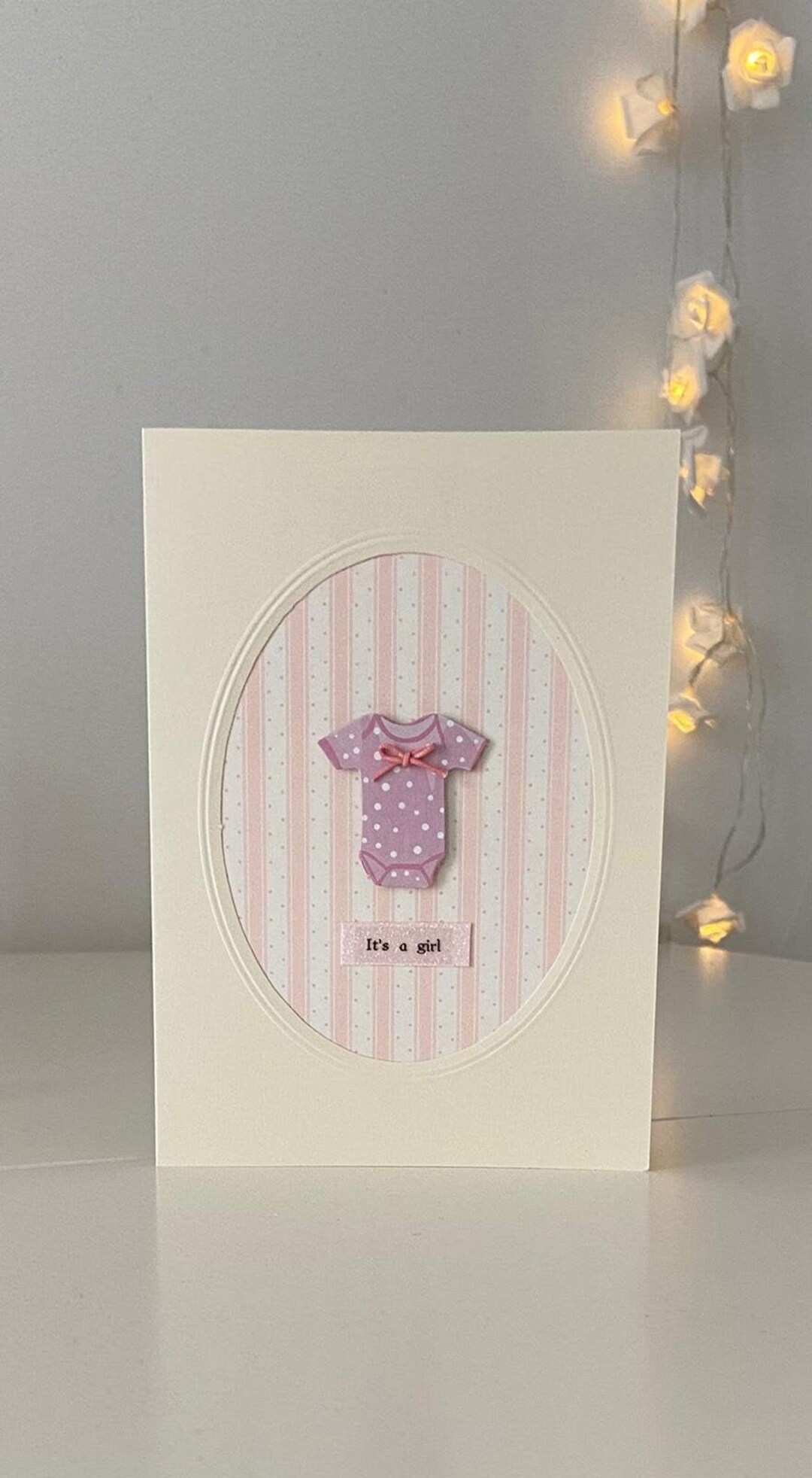 Congratulations Card for the Birth of a Girl, Baby Card, Money Gift ...