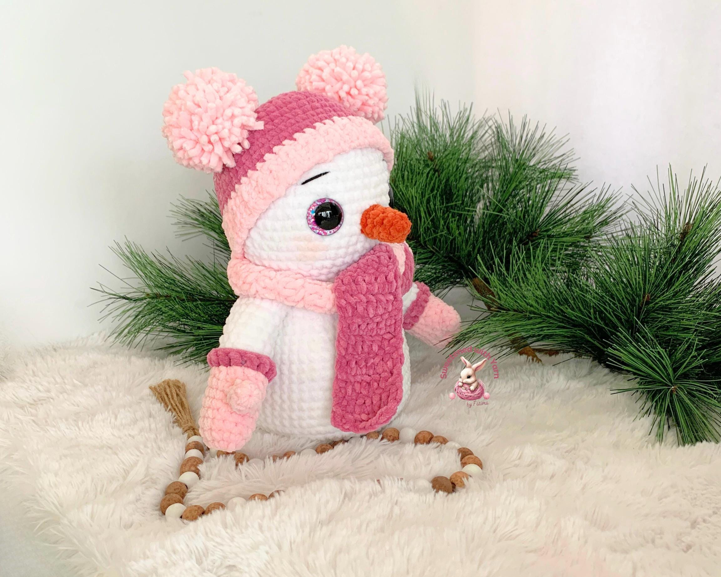 Snowi Snowgirl Crochet Pattern: Stuffed Snowman Plush (digital Download ...