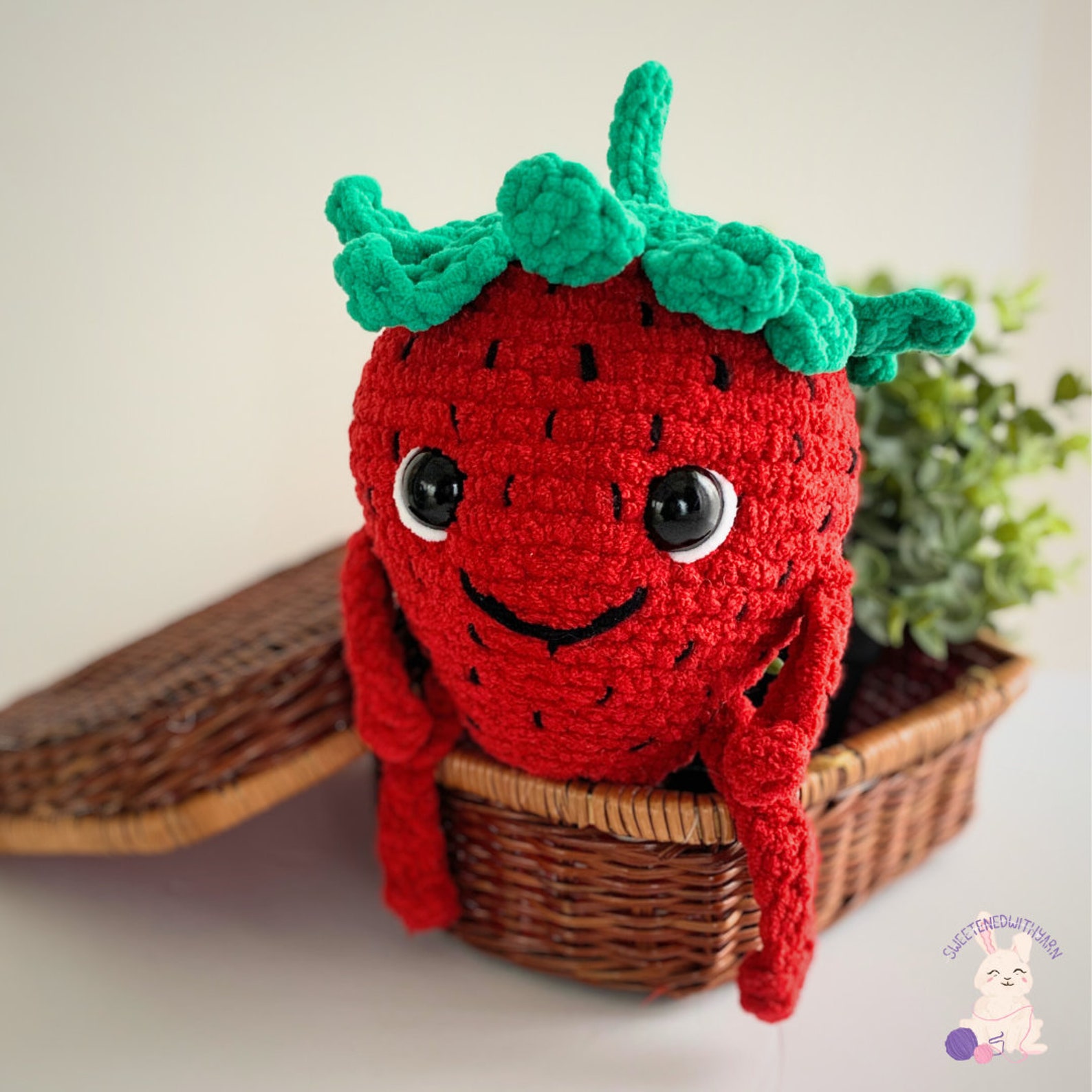 Leggy Strawberry Plushie Instant Download Digital Crochet Pattern ...