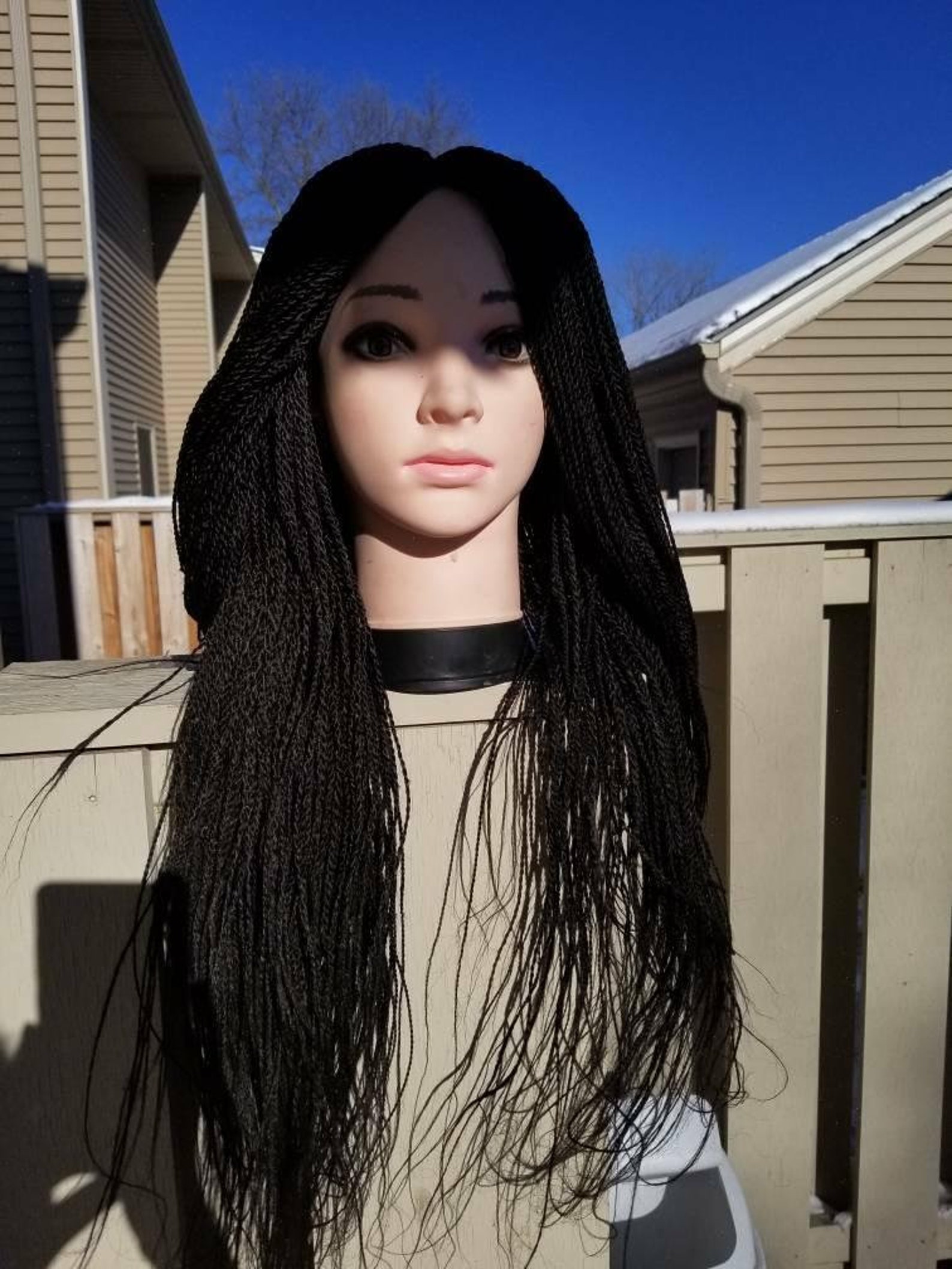 Micro Twist Braided Wig Handmade Tiny Braids Twist Braid - Etsy