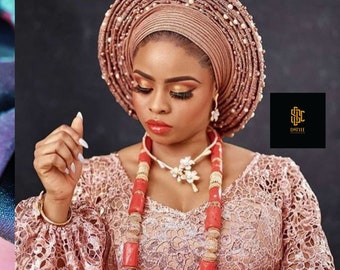 Autogele Aso-oke Green and Silver Mix Autogele Aso-oke - Etsy