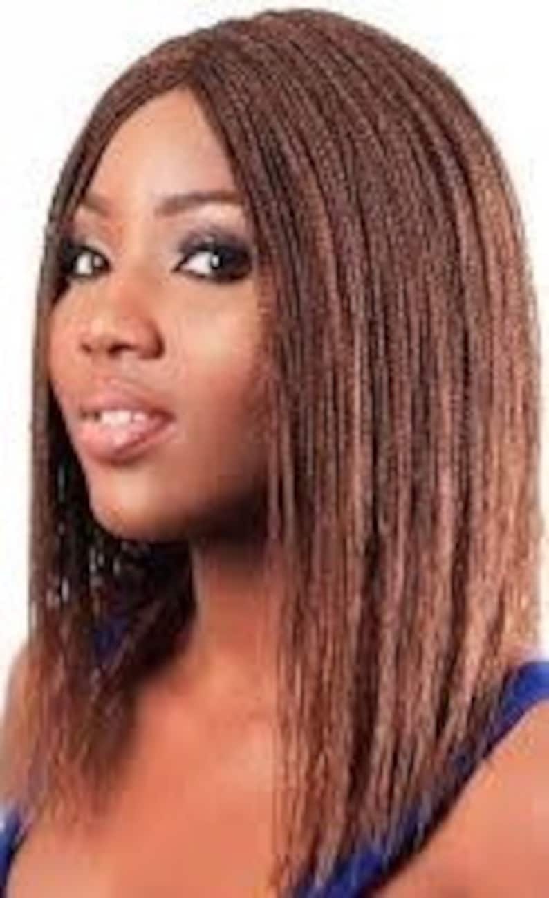 Blunt Bob Braided Wig Twist Braid Box Braid Handmade - Etsy