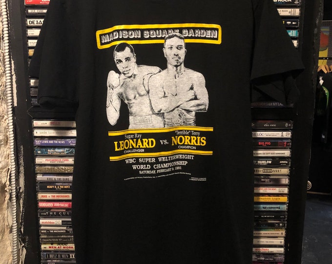 1991 Sugar Ray Leonard Vs Terry Norris Vintage T-shirt Large - Etsy