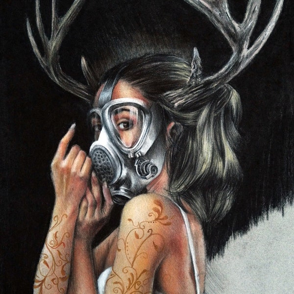 Antler Tattoo - Etsy