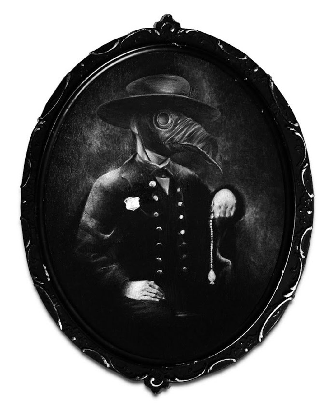 Custom Plague Mask Drawing - 12"x18" - Etsy