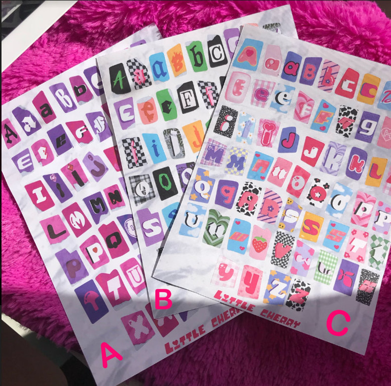 Y2k Ransom Note Deco Stickers - Etsy