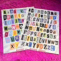 Letter Stickers - Etsy