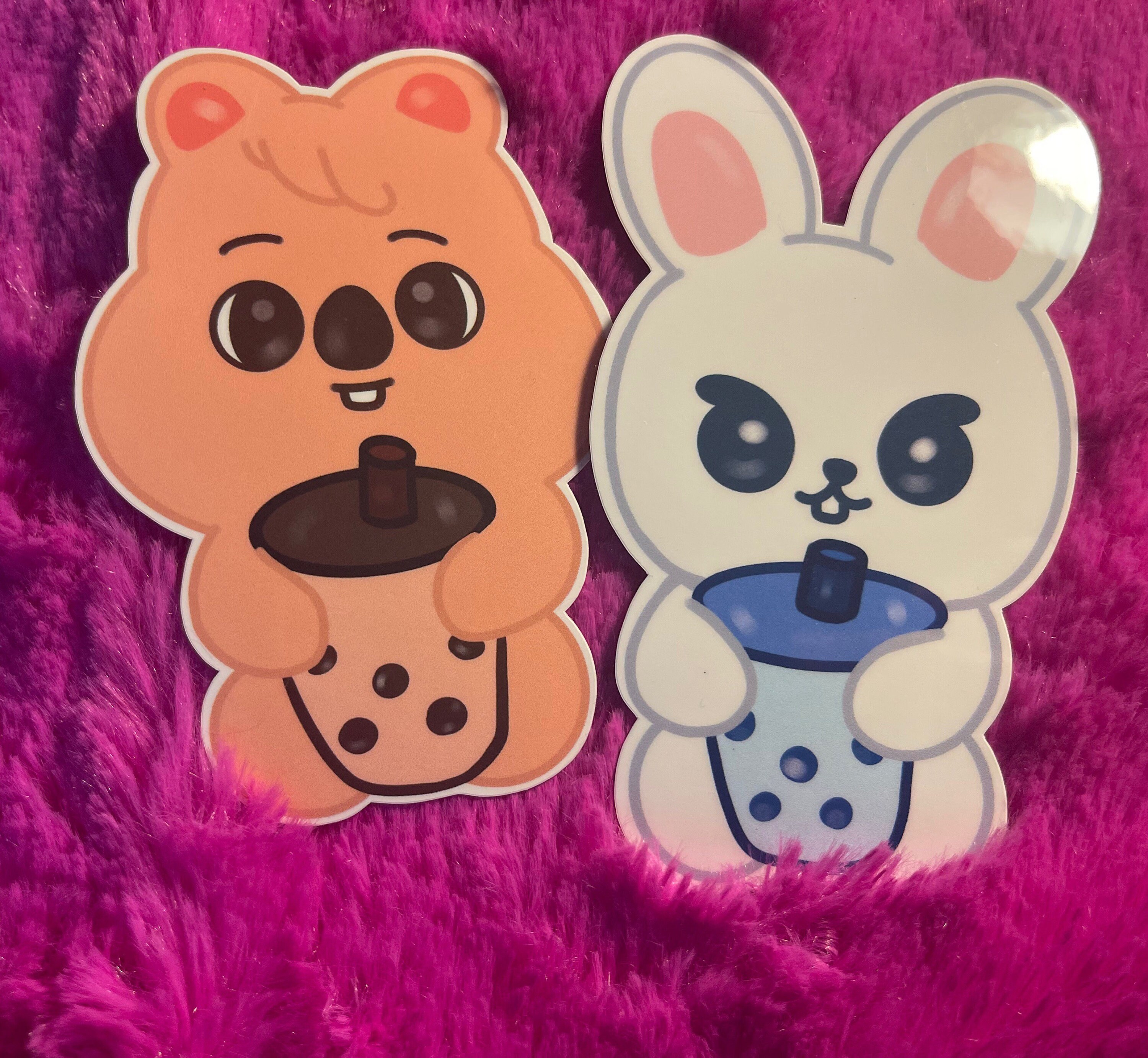 Stray Kids Boba Tea Vinyl Stickers - Etsy