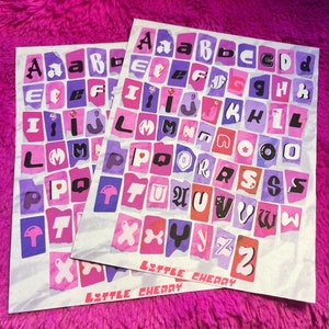Y2k Ransom Note Deco Stickers - Etsy