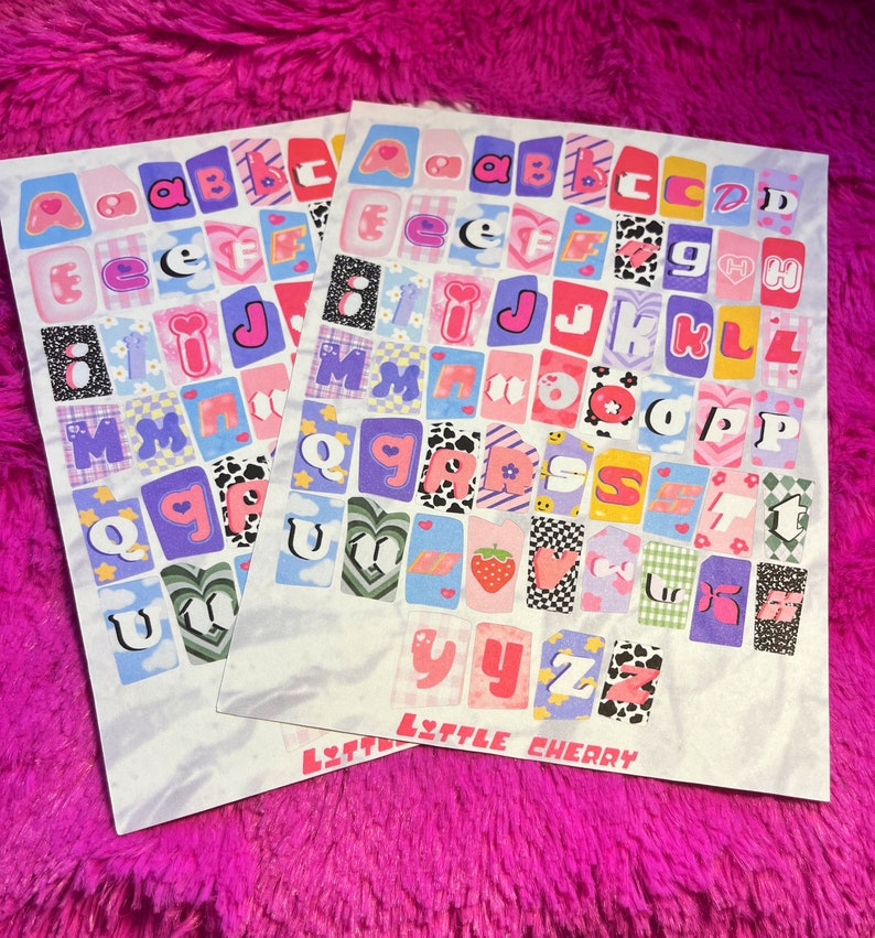 Y2k Ransom Note Deco Stickers - Etsy