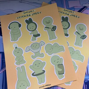 Smiski Sticker Sheet - Etsy