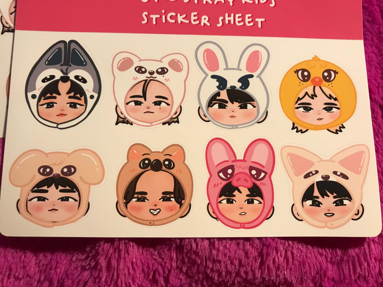 Stray Kids Skzoo Head Sticker Sheet Vinyl - Etsy UK