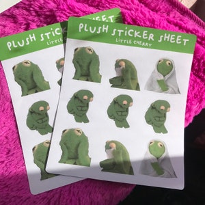 Kermit Meme Sticker Sheets – Funny Reaction Frog Stickers for Laptops ...