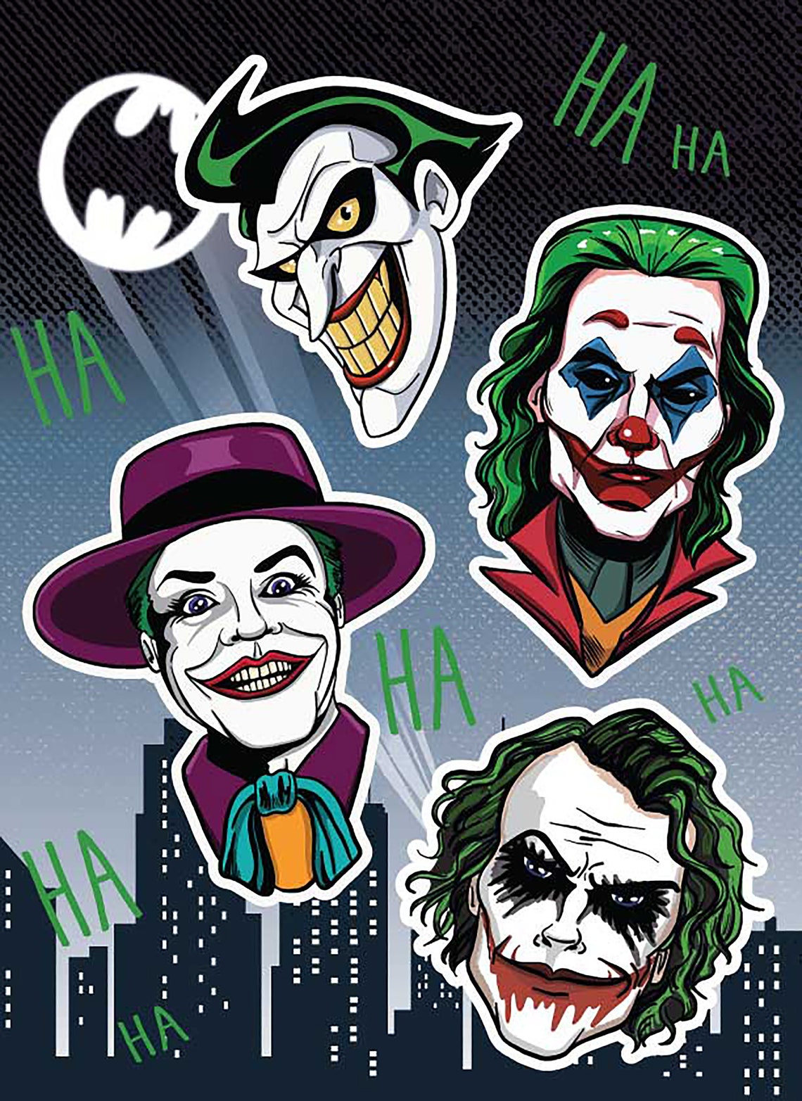 Joker Sticker Set | Etsy