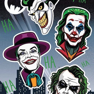 Joker Sticker Set - Etsy