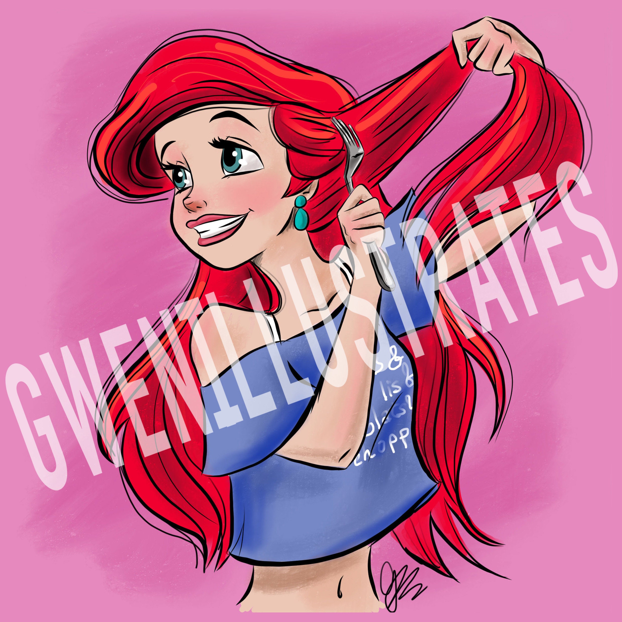 Princess Ariel Hair