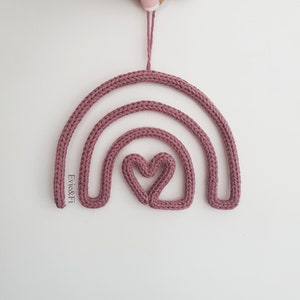 Mini Wire Rainbow Hanging, Rainbow Decoration, Knitted Wire Shape, Kids ...