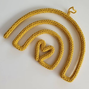 Mini Wire Rainbow Hanging, Rainbow Decoration, Knitted Wire Shape, Kids ...