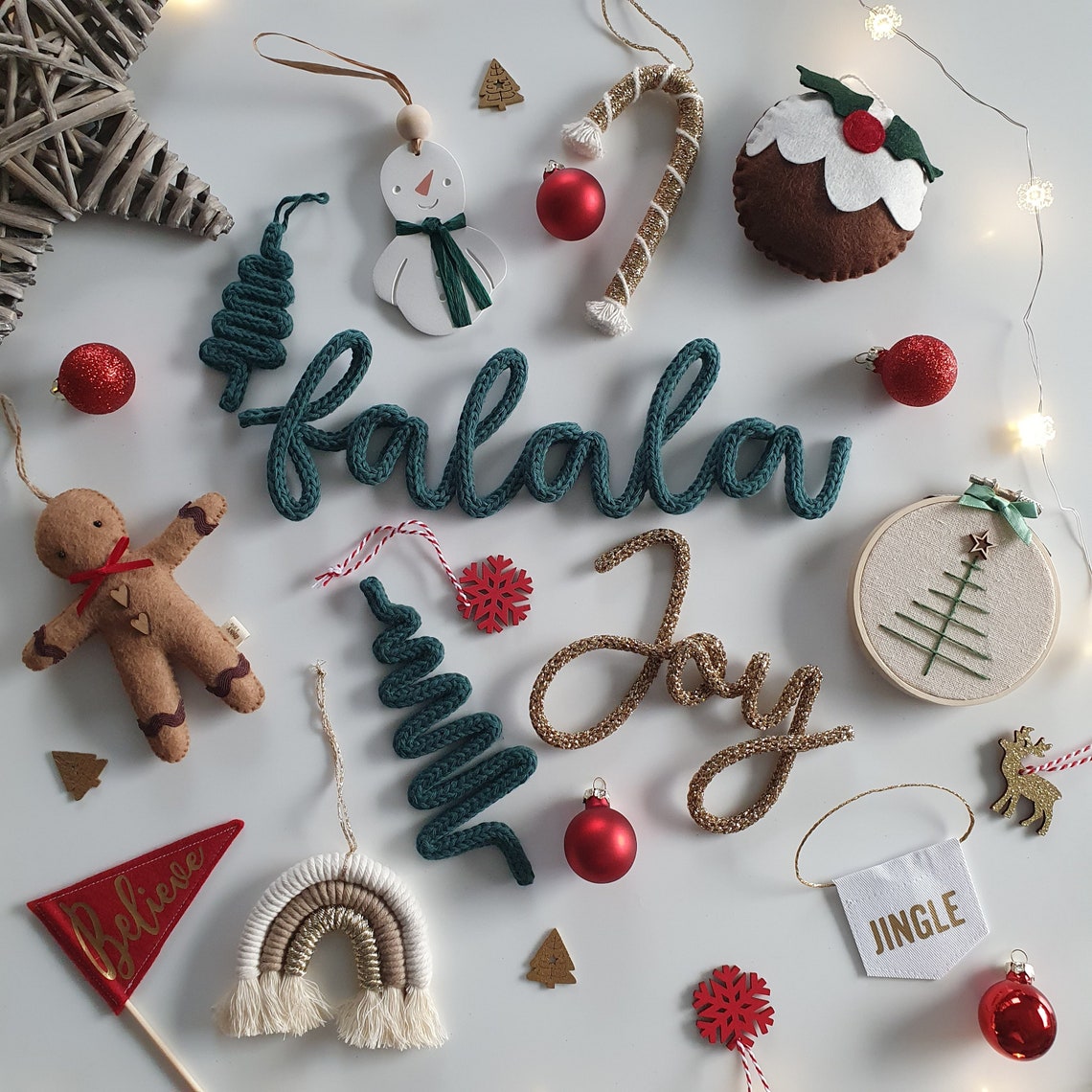 Mini Knitted Wire Word Custom Wire Sign Photo Prop Wool - Etsy UK