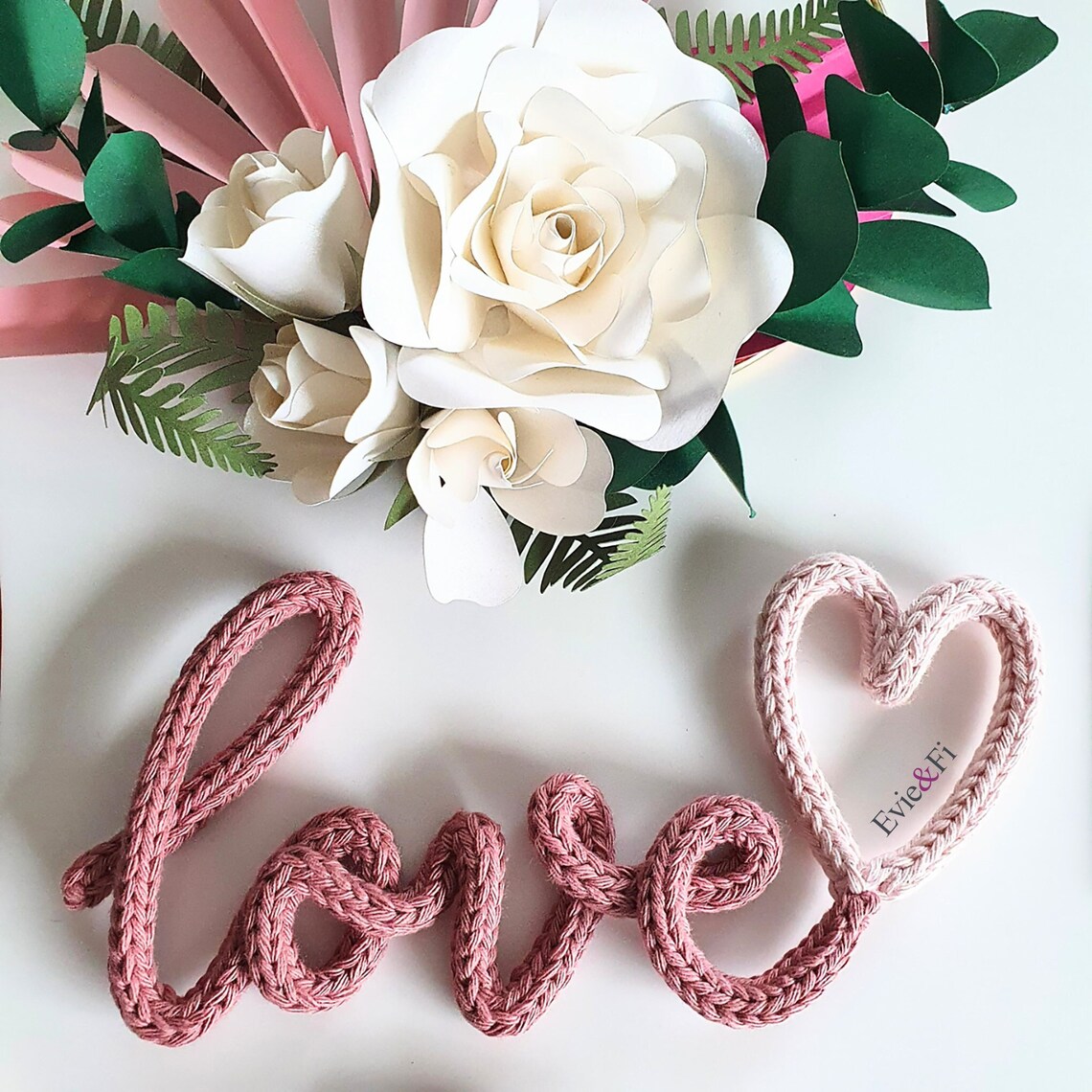 Mini Knitted Wire Word Custom Wire Sign Photo Prop Wool - Etsy UK