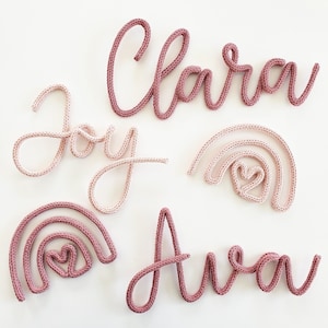 Mini Wire Rainbow Hanging, Rainbow Decoration, Knitted Wire Shape, Kids ...