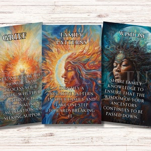 30 Ancestral Connections Oracle Cards Deck Printable Messages From ...