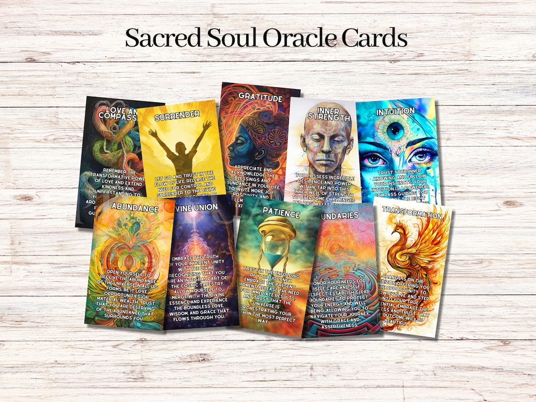 Sacred Soul Oracle Cards: Printable Spiritual Guidance (PDF Download ...