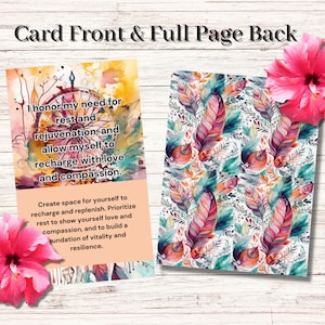 Printable Positive Affirmations Card Deck 30 Instant Download Positive ...