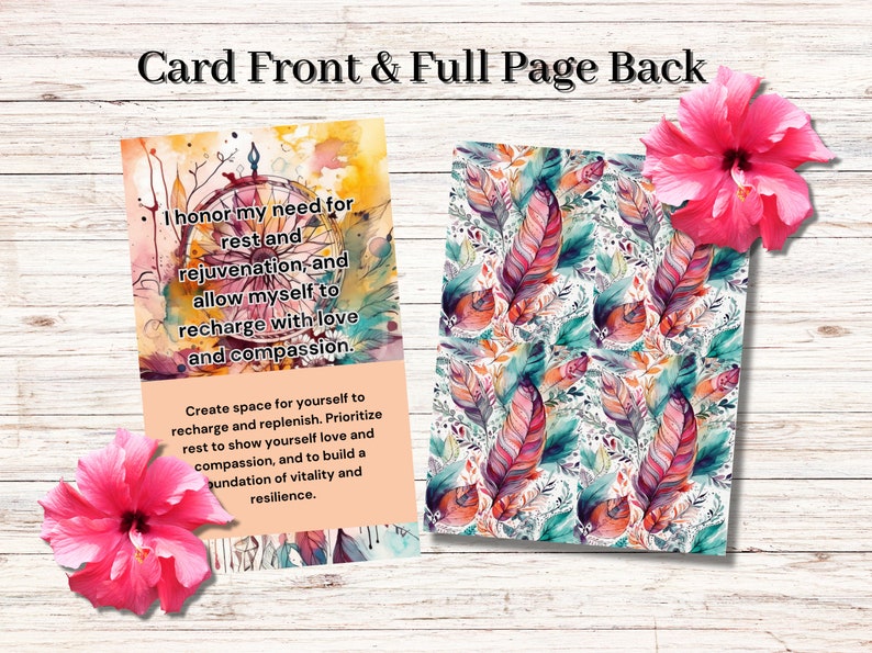 Printable Positive Affirmations Card Deck 30 Instant Download - Etsy