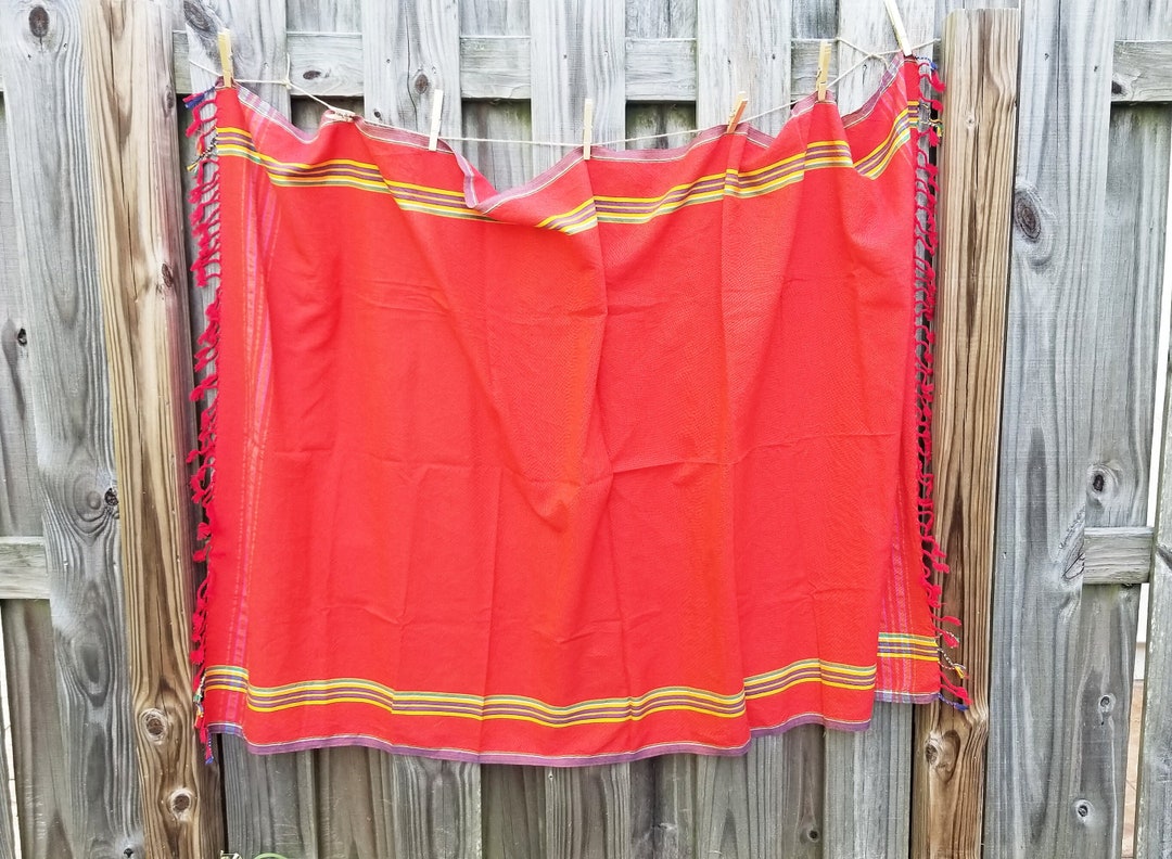 Kenyan Kikoy Sarong African Beach Wrap Shuka Meditation Cloth African ...