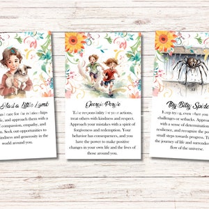 Nursery Rhyme Oracle Card Deck Printable Oracle Cards for Kids 20 ...