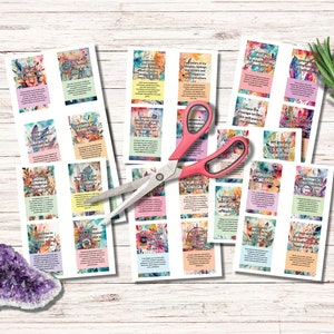 Printable Positive Affirmations Card Deck 30 Instant Download Positive ...