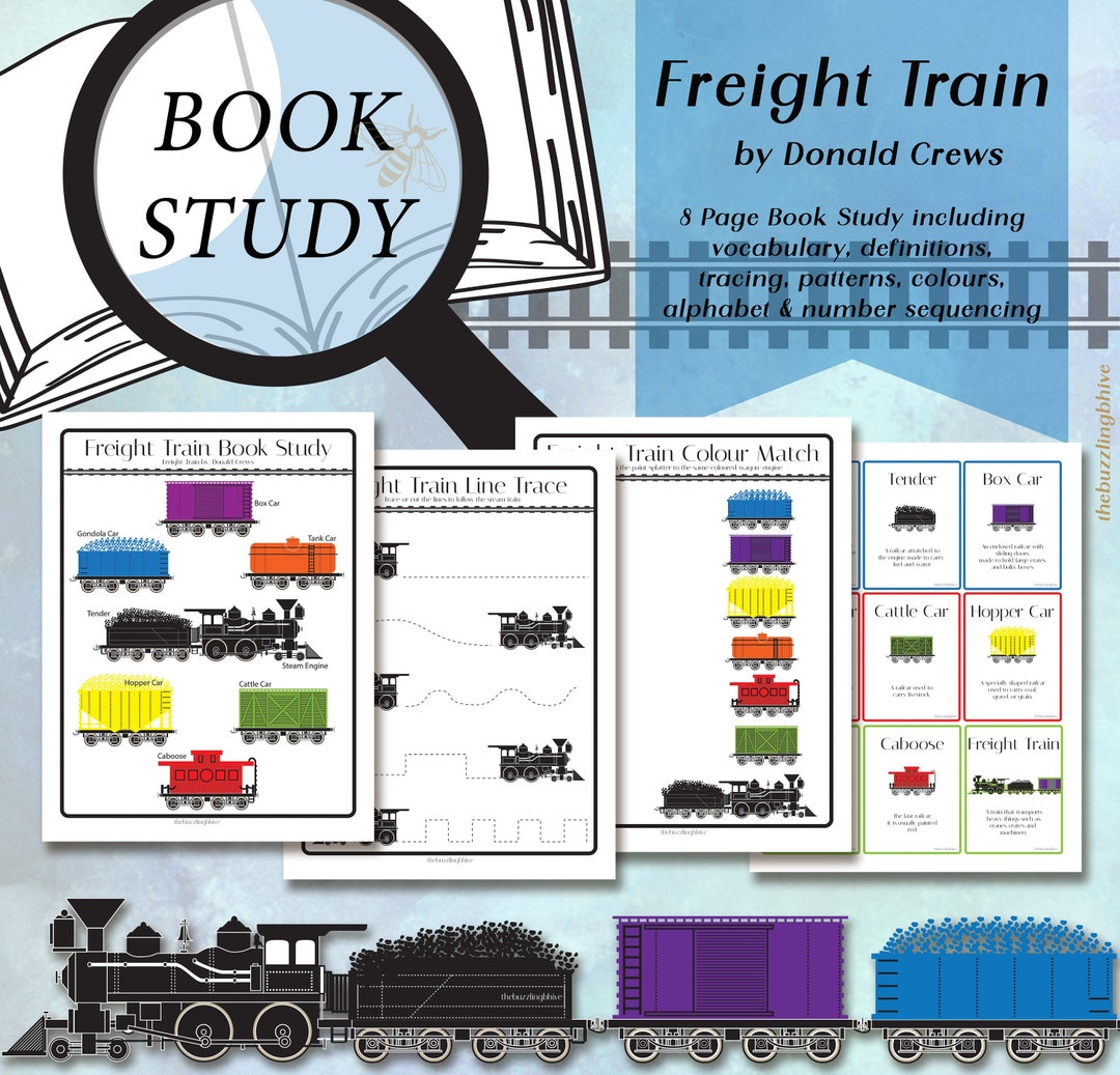 Book Study - Freight Train by Donald Crews - Etsy