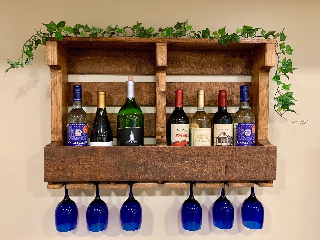 Handmade Wood Wine Rack - Etsy