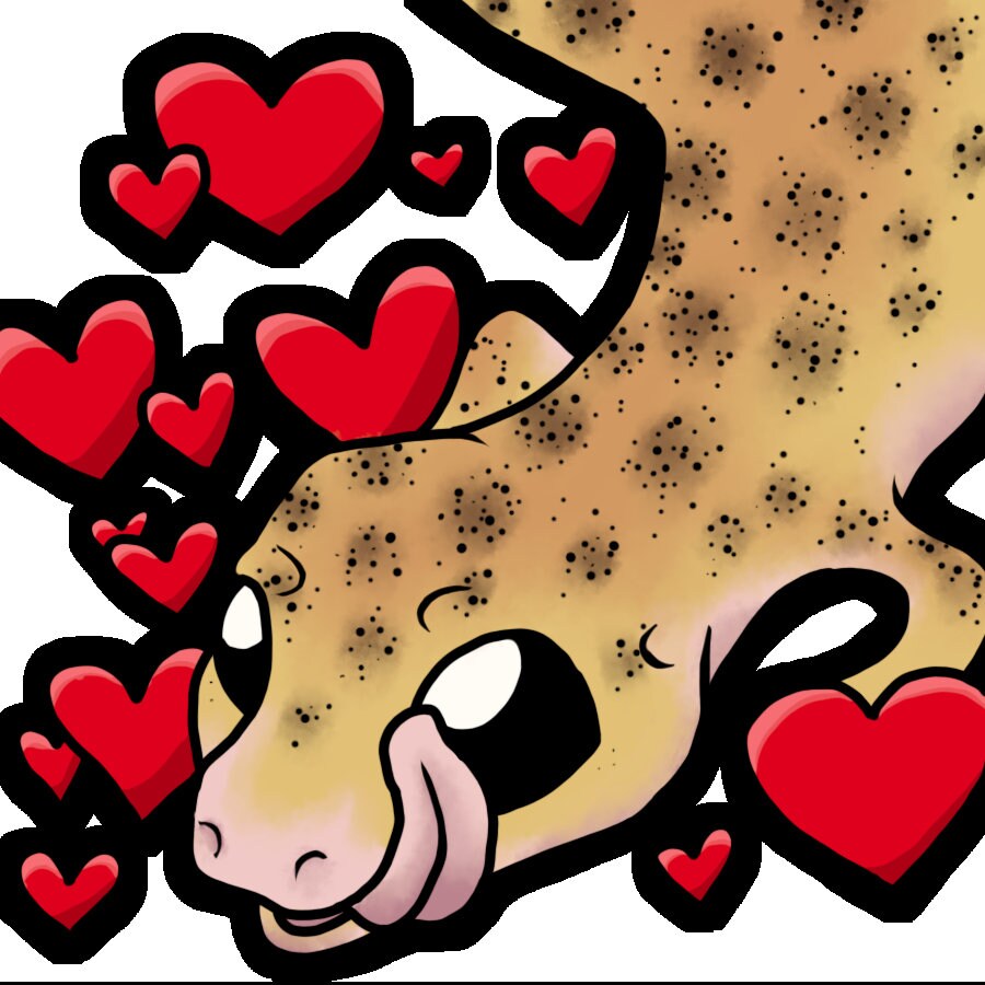 Gecko Twitch Emote, Leopard Gecko, Subscriber Twitch Emote, Discord ...