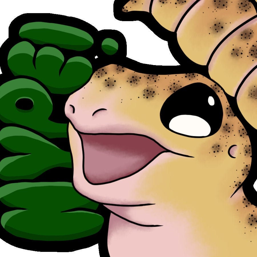 Gecko Twitch Emote, Leopard Gecko, Subscriber Twitch Emote, Discord ...
