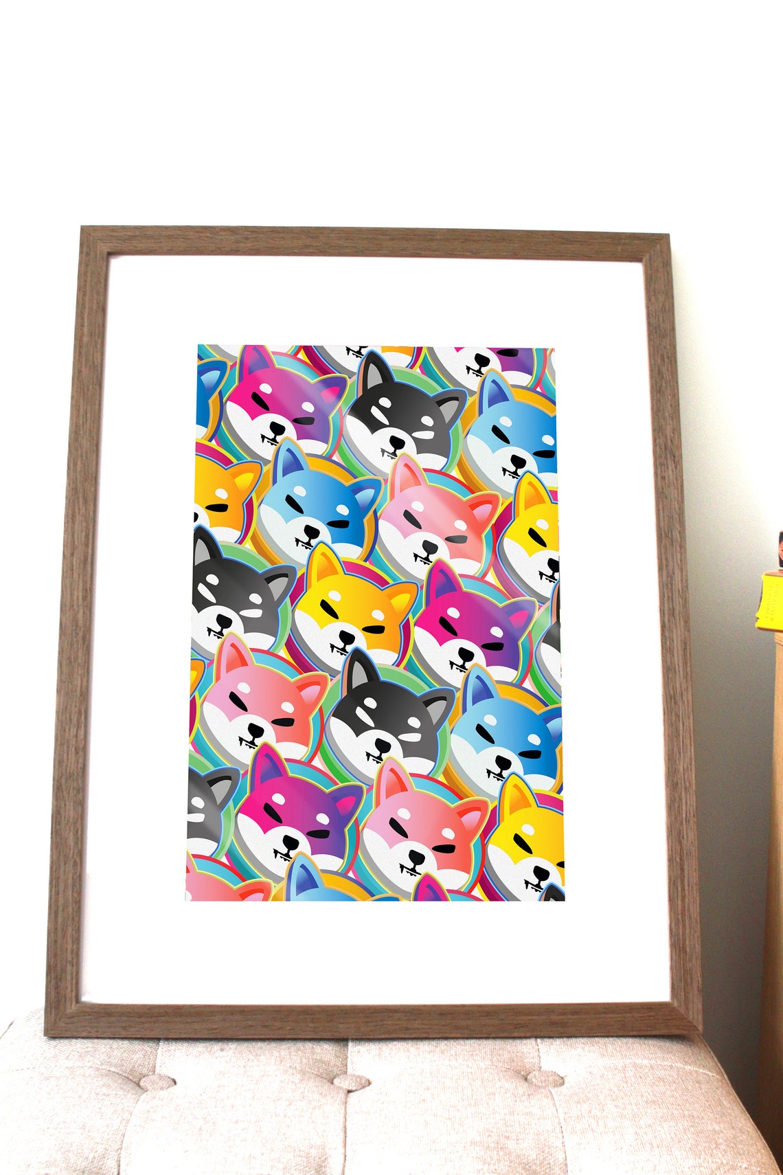 Shiba Inu Pop Art Print - Etsy