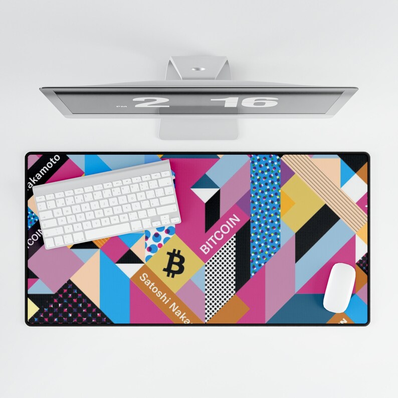 Bitcoin Isometrik Desk Mats - Etsy