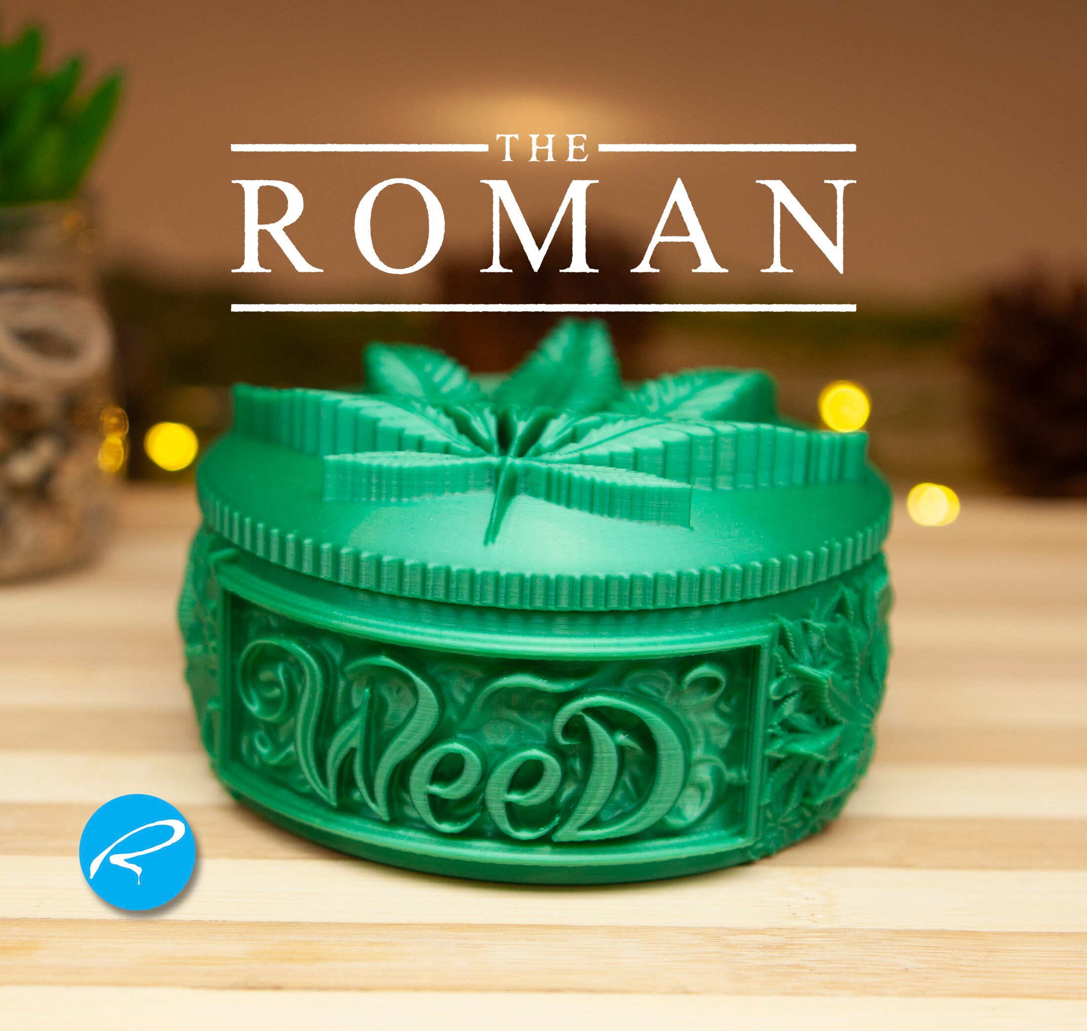 Kitchen & Dining Stash Jar Stash Box Weed Jar Weed Box The Roman 3d ...